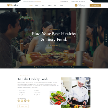 Restho - Restaurant React Next JS Template