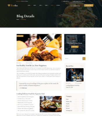 Restho - Restaurant React Next JS Template